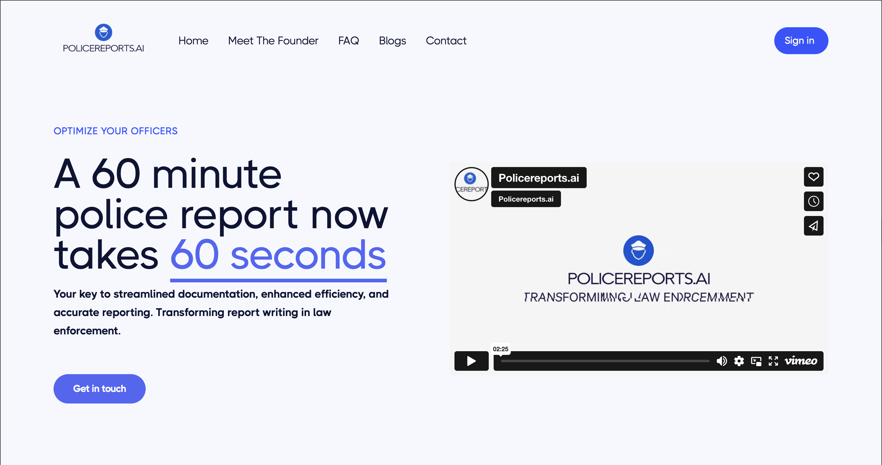 Policereports.ai™| Transforming Law Enforcement Documentation